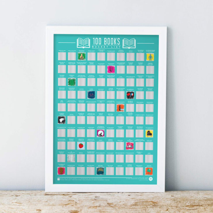 100 Books Bucket List Poster - CRAOB