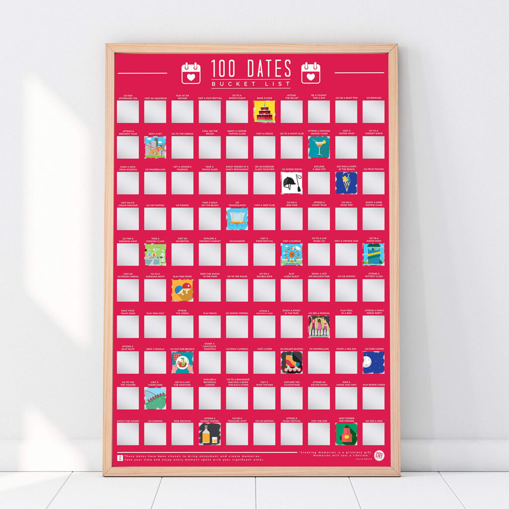 100 Dates Scratch Off Poster - CRAOB