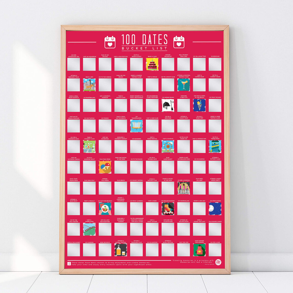 100 Dates Scratch Off Poster - CRAOB