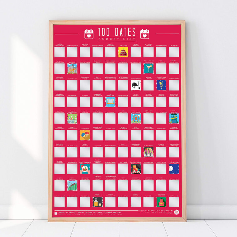 100 Dates Scratch Off Poster - CRAOB